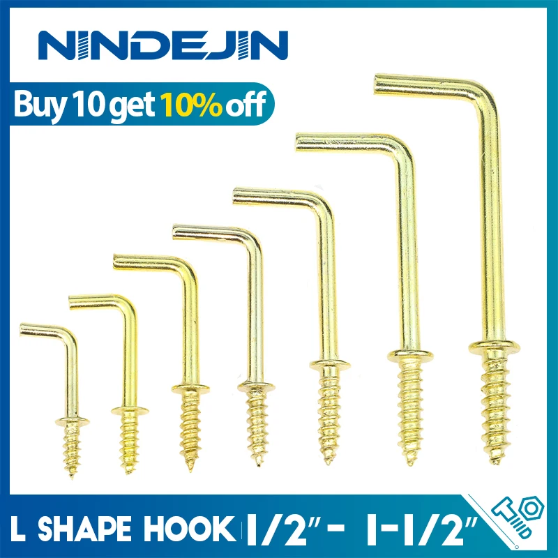 Brass Self Tapping Screw | Brass Bend Hooks Kit | Square Hook Brass ...