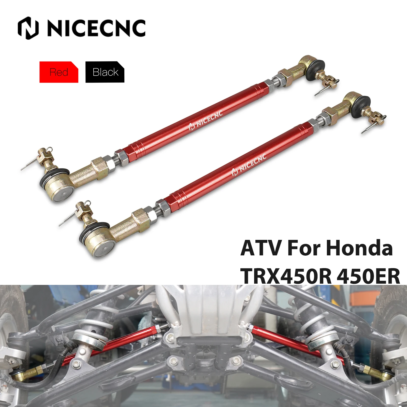 ATV-For-Honda-TRX450R-TRX450ER-Upgraded-Ball-Joint-Tie-Rod-Kit ...