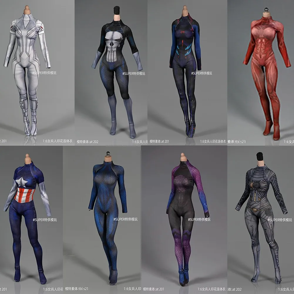 1-6-Female-Soldier-bodysuit-Elastic-with-3d-printing-PatternClothing ...