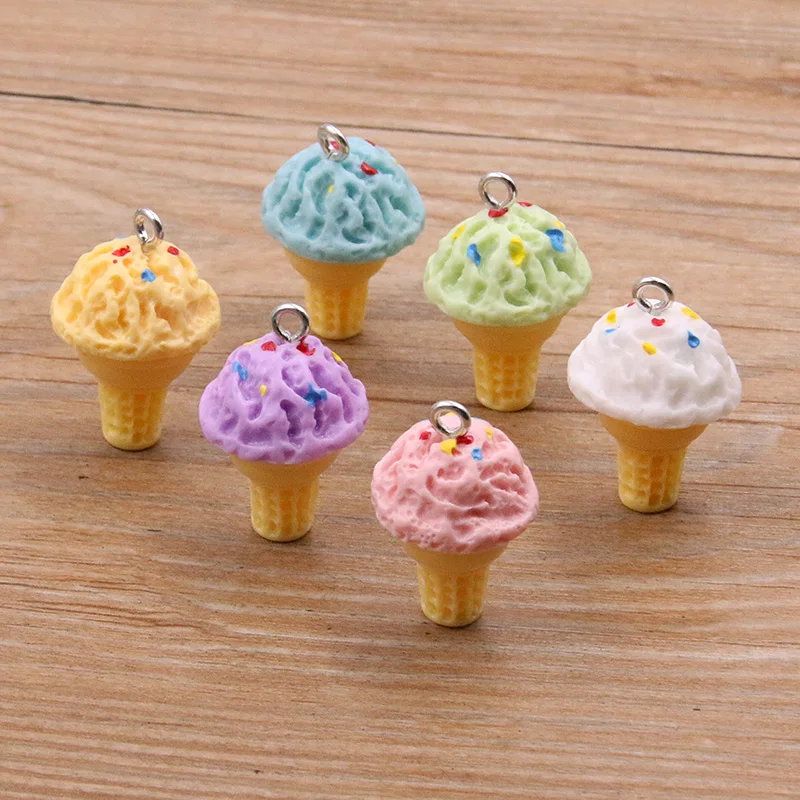 Earring Charms Ice Cream | Beads Diy Ice Cream | Ice Cream Charm ...