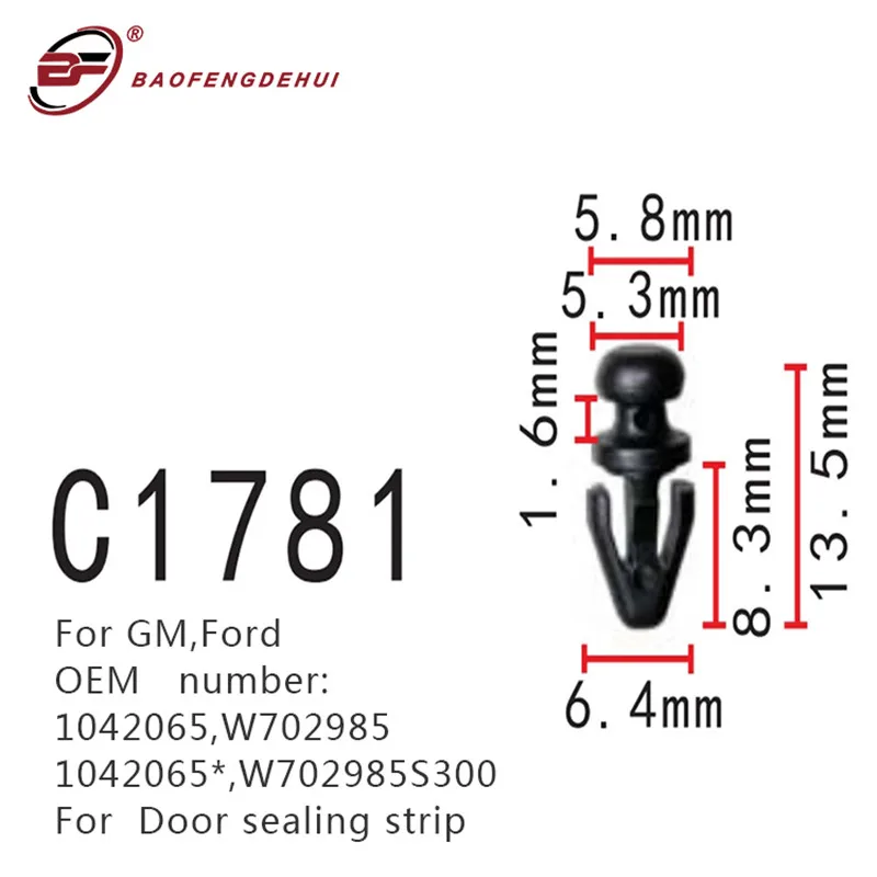 Fasteners Screws For Door Sealing Strip Positioning Buckle For GM,Ford ...