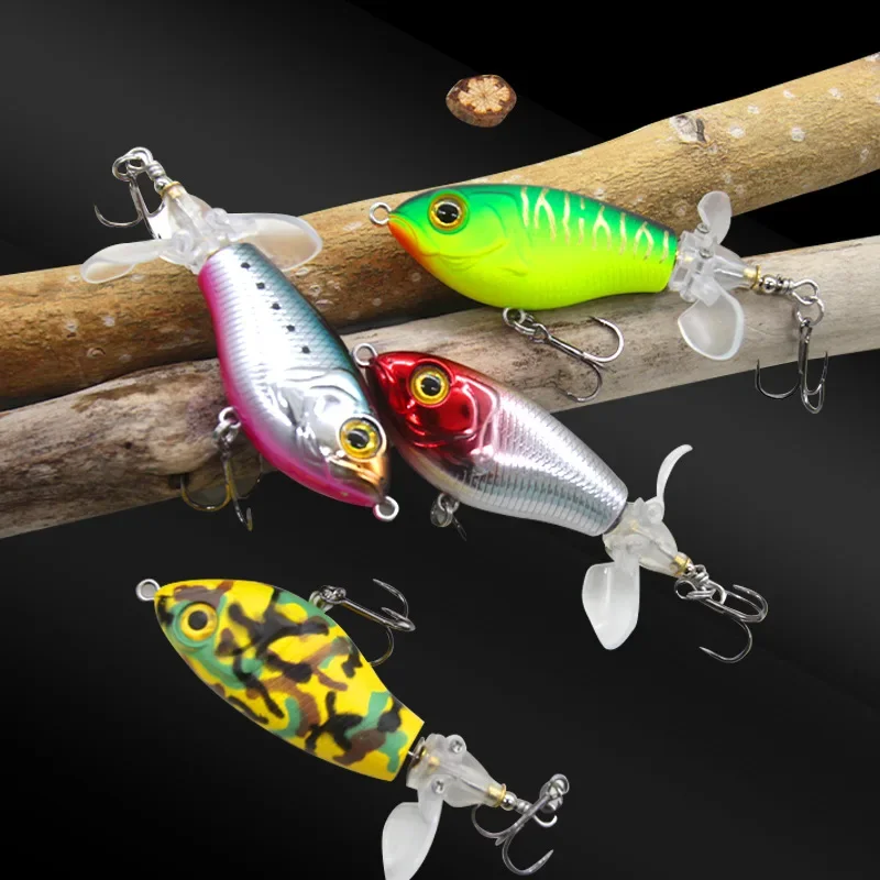 Whopper-Popper-Fishing-Lure-16g-Topwater-Floating-Double-Propeller-Soft ...