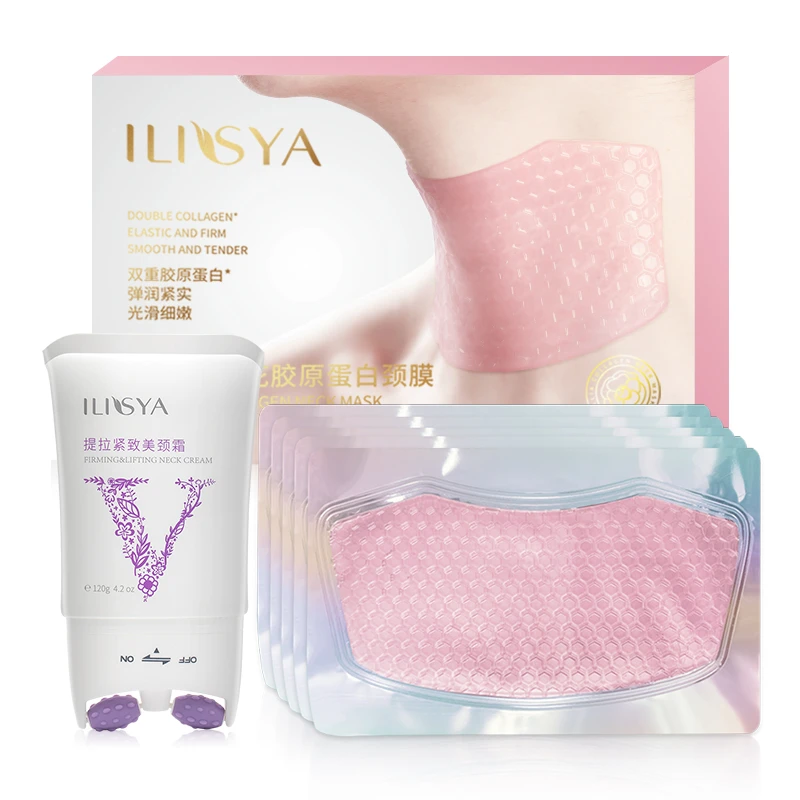 Ilisya 넥 안티 링클 케어 세트, 동백 목 마스크 120g 목 마사지 크림 5 피스| | - AliExpress