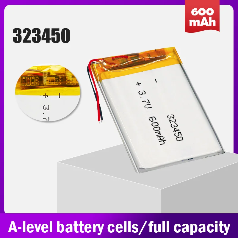 Bater-a-recargable-de-pol-mero-de-litio-para-MP3-323450-mAh-600-V ...