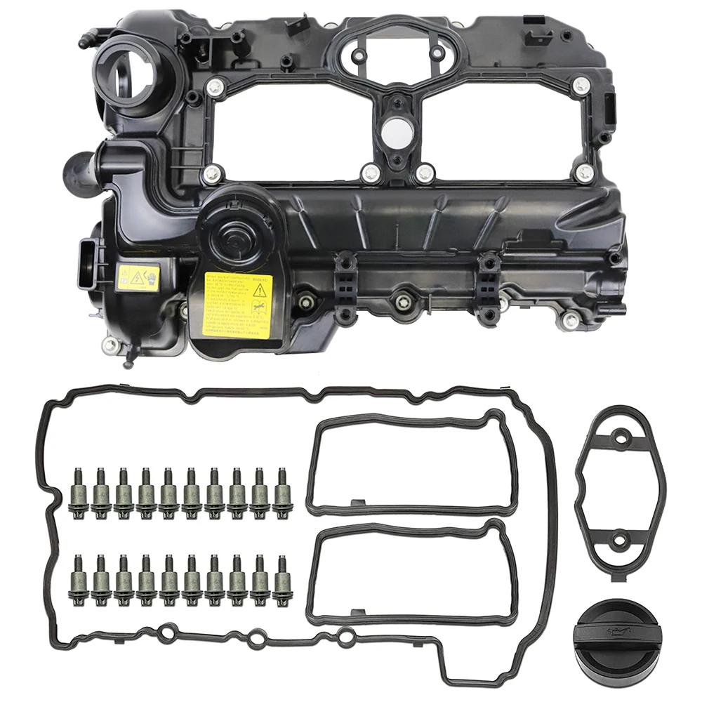 Brand-New-OEM-Engine-Cylinder-Head-Cover-With-PCV-Valve-11127588412-For ...