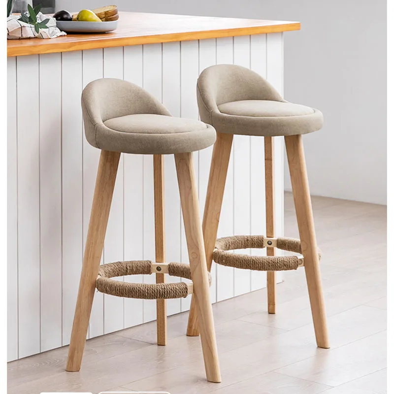 Bar Height Bar Stools Without Back Wooden Tall Stools for Kitchen ...