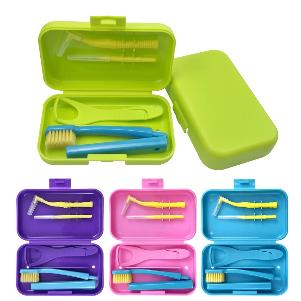 20-Set-Portable-Toothbrush-Box-Orthodontic-Oral-Hygiene-Tools-Kits ...