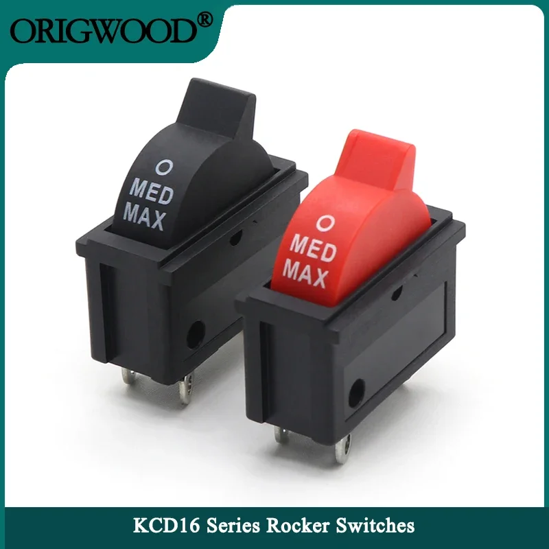 KCD16-Wind-Speed-Control-Button-Rocker-Switch-Black-Red-10A-250V-3 ...