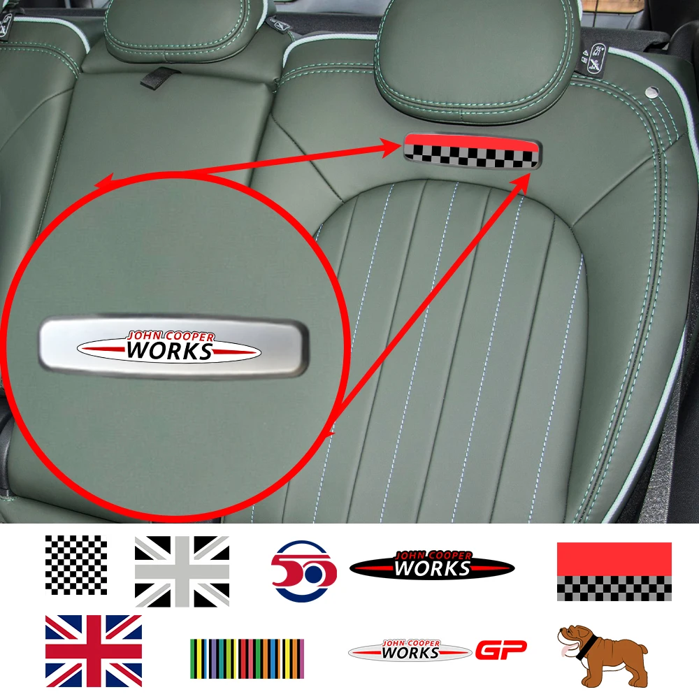 Car Metal Emblem Seat Stickers Auto anti-kick pad floor mat Badge For ...