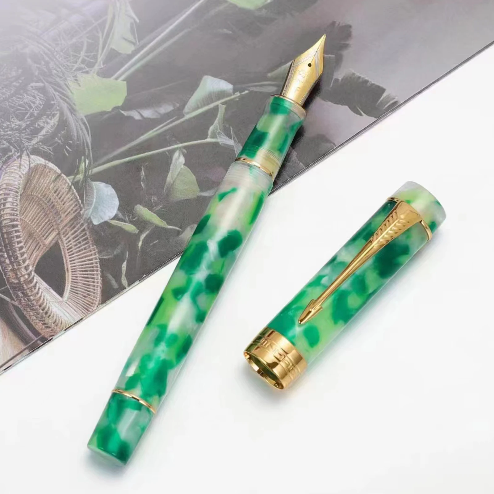 Jinhao-Century-100-Series-Pen-Fantasy-Green-Writing-ink-pens-school ...