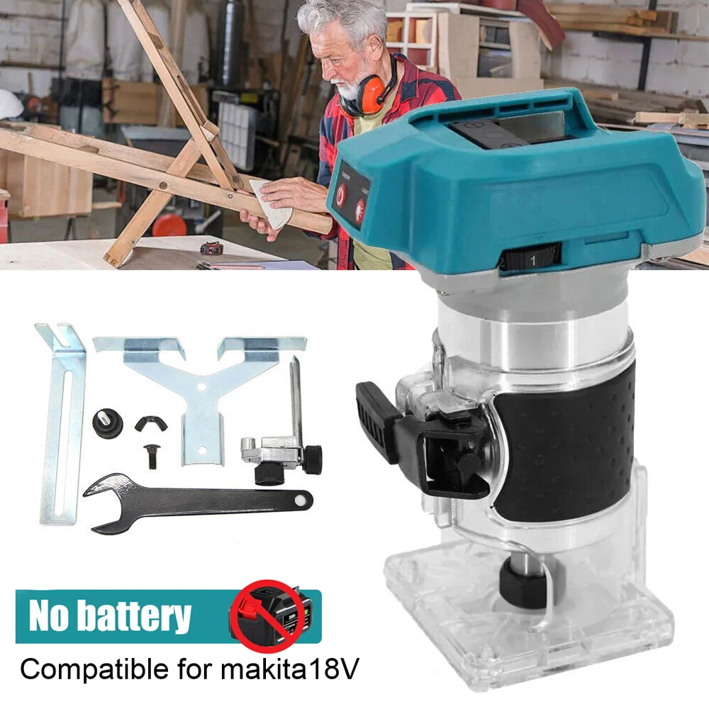 Brushless-Wood-Router-Wood-Trimmer-Machine-Woodworking-Tools-Makita ...