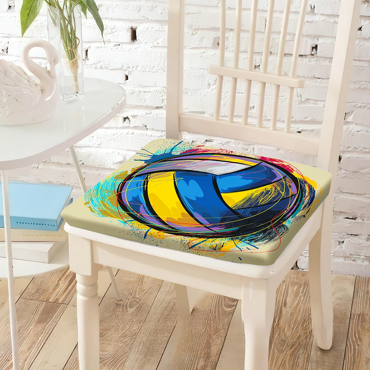 Colorful-Volleyball-Sports-Chair-Cushion-Sitting-Cushions-Washable-Coat ...