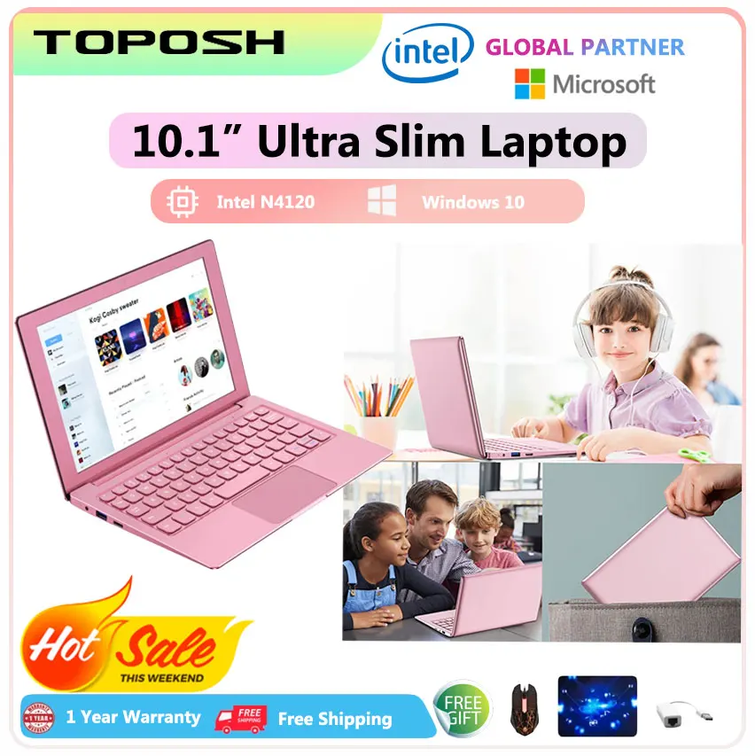 Protable-10-1-Utra-Slim-Laptops-Windows-10-Notebook-Computer-PC-Mini ...
