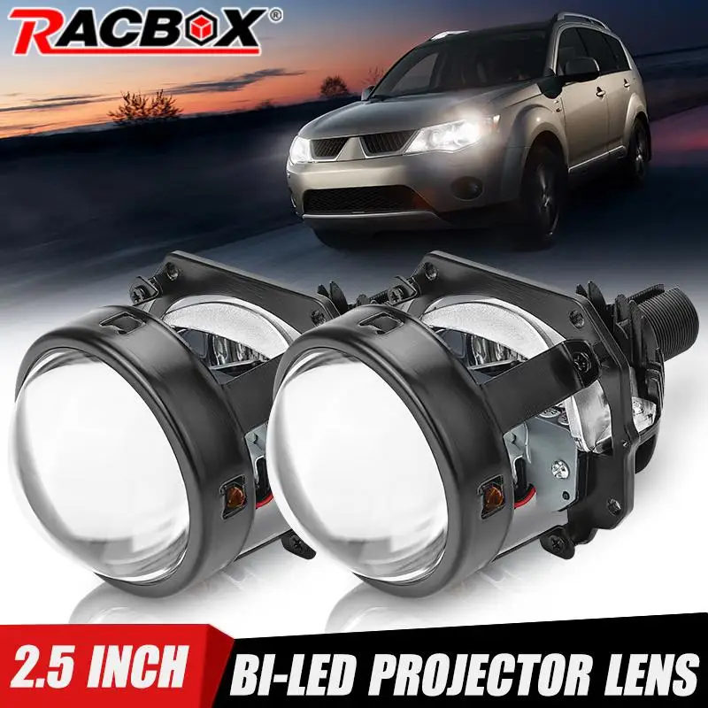 Pair-2-5-inch-Bi-LED-Headlight-Projector-Len-Hi-Lo-Beam-100W-20000LM ...
