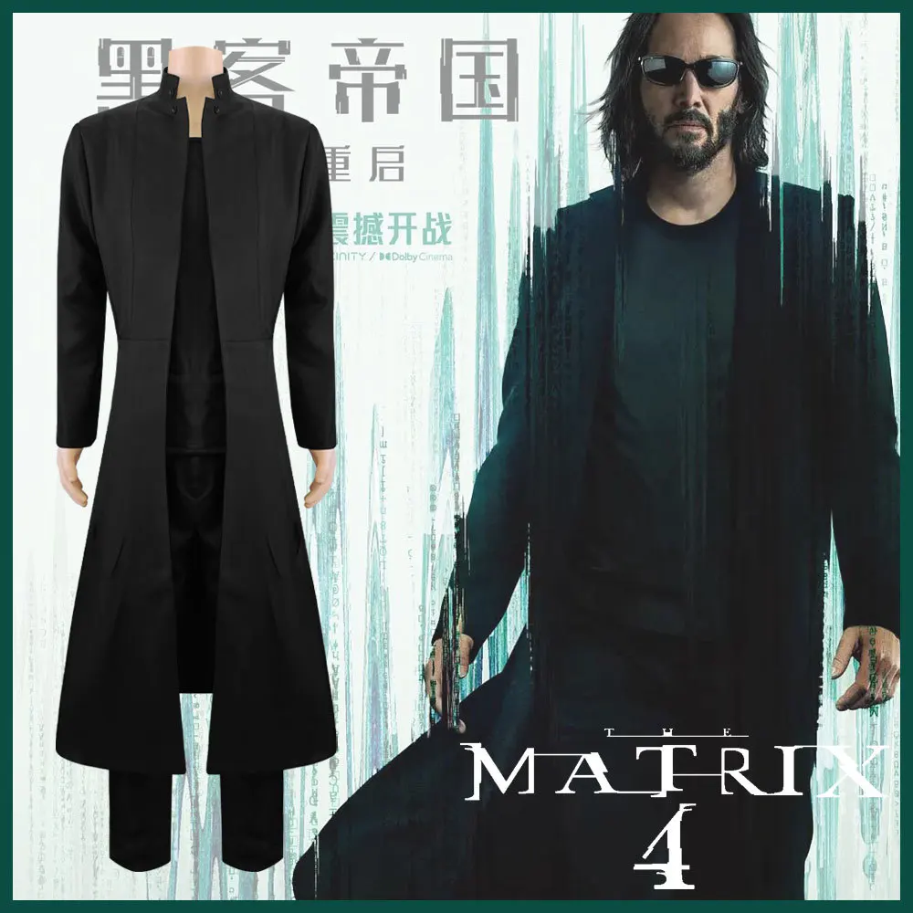 The Matrix 4: Resurrections Neo Cosplay Costume Same Style As The Movie ...