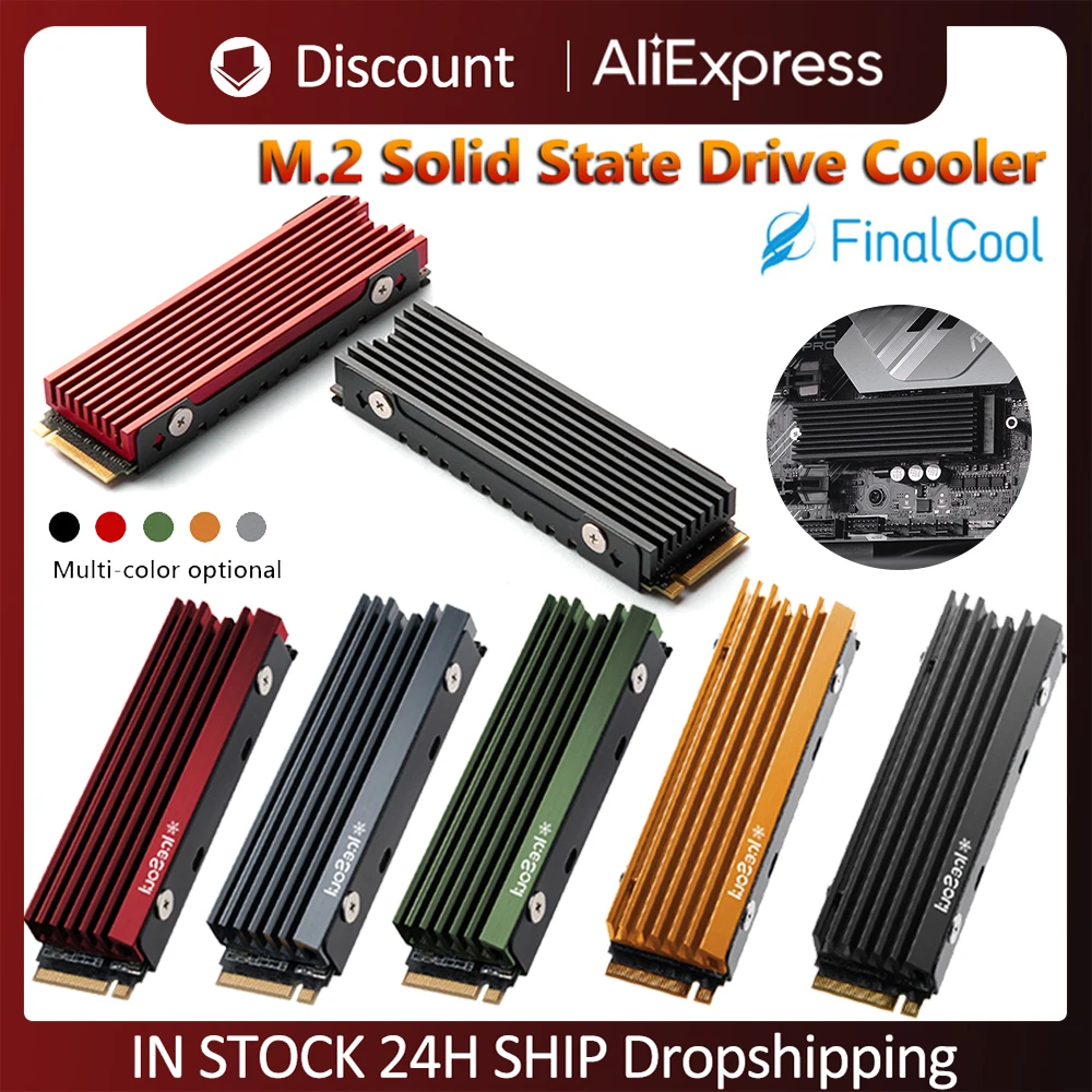 M.2 2280 SSD Heatsink Cooler M2 NVME NGFF SSD Solid-state Drive Heat ...