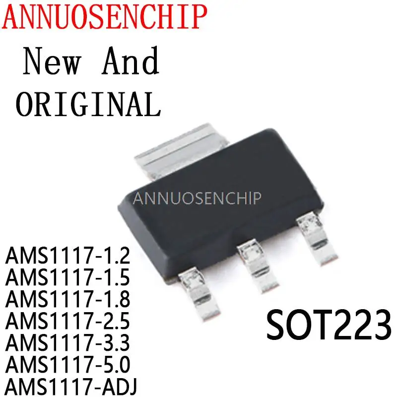 100PCS-AMS1117-3-3V-AMS1117-LM1117-SOT223-AMS1117-1-2-AMS1117-1-5 ...