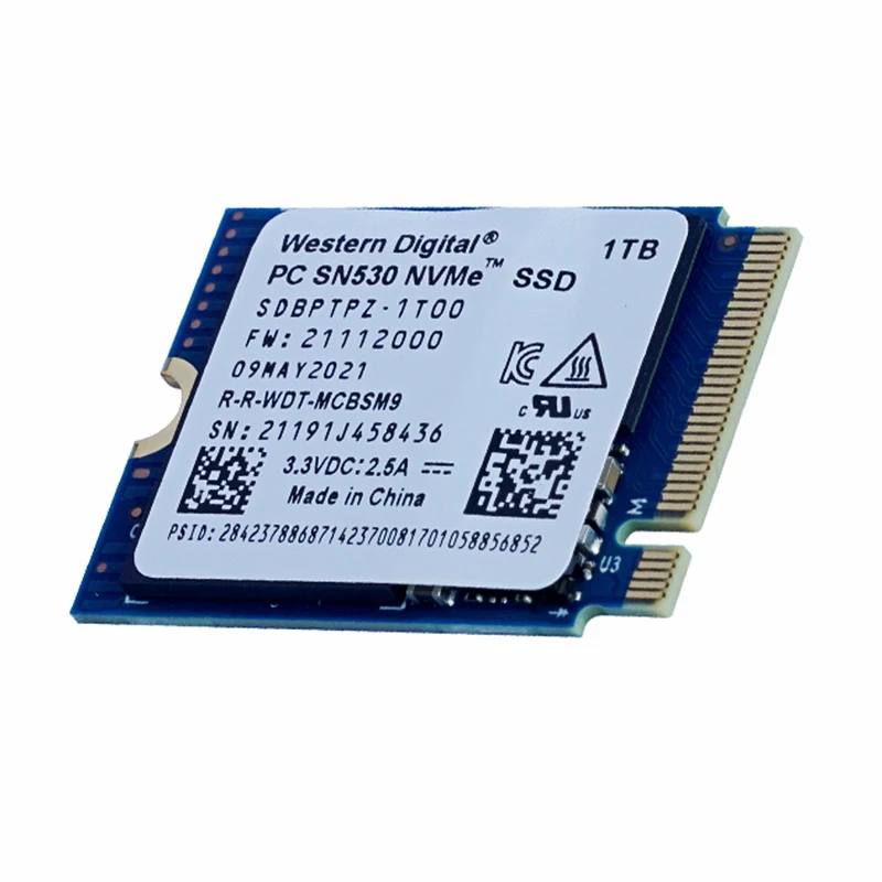 Unidad de estado sólido PCIE NVME Compatible con WD Western Digital SN530 256G 512G 1T 2TB 2230 ...