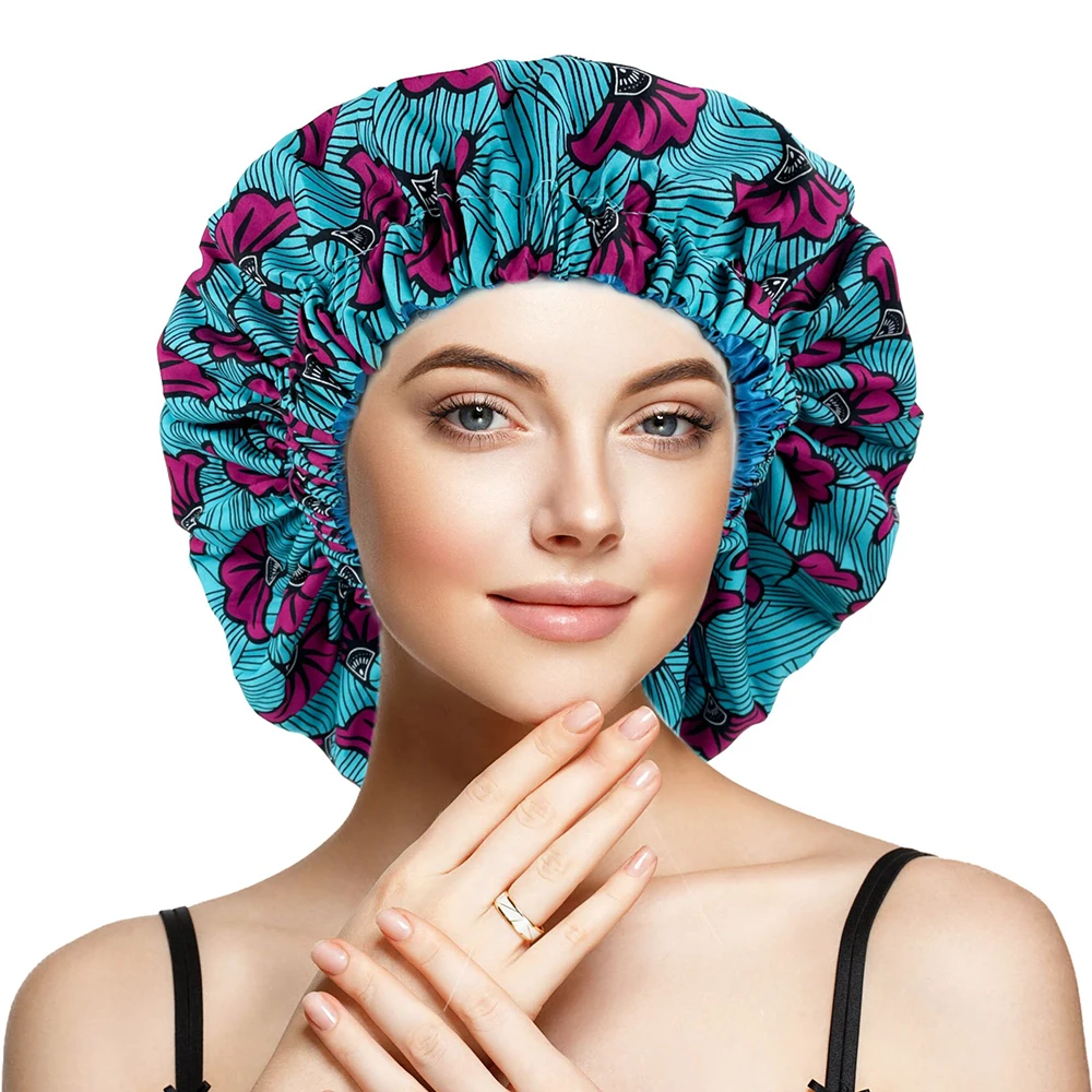 New-Extra-Large-Satin-Lined-Bonnet-Women-Big-Size-Beauty-Print-Satin ...
