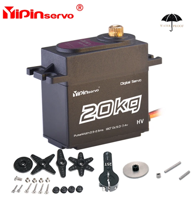 Brand New Waterproof Servo 20KG 30KG 35KG 40KG High Speed Metal Gear ...