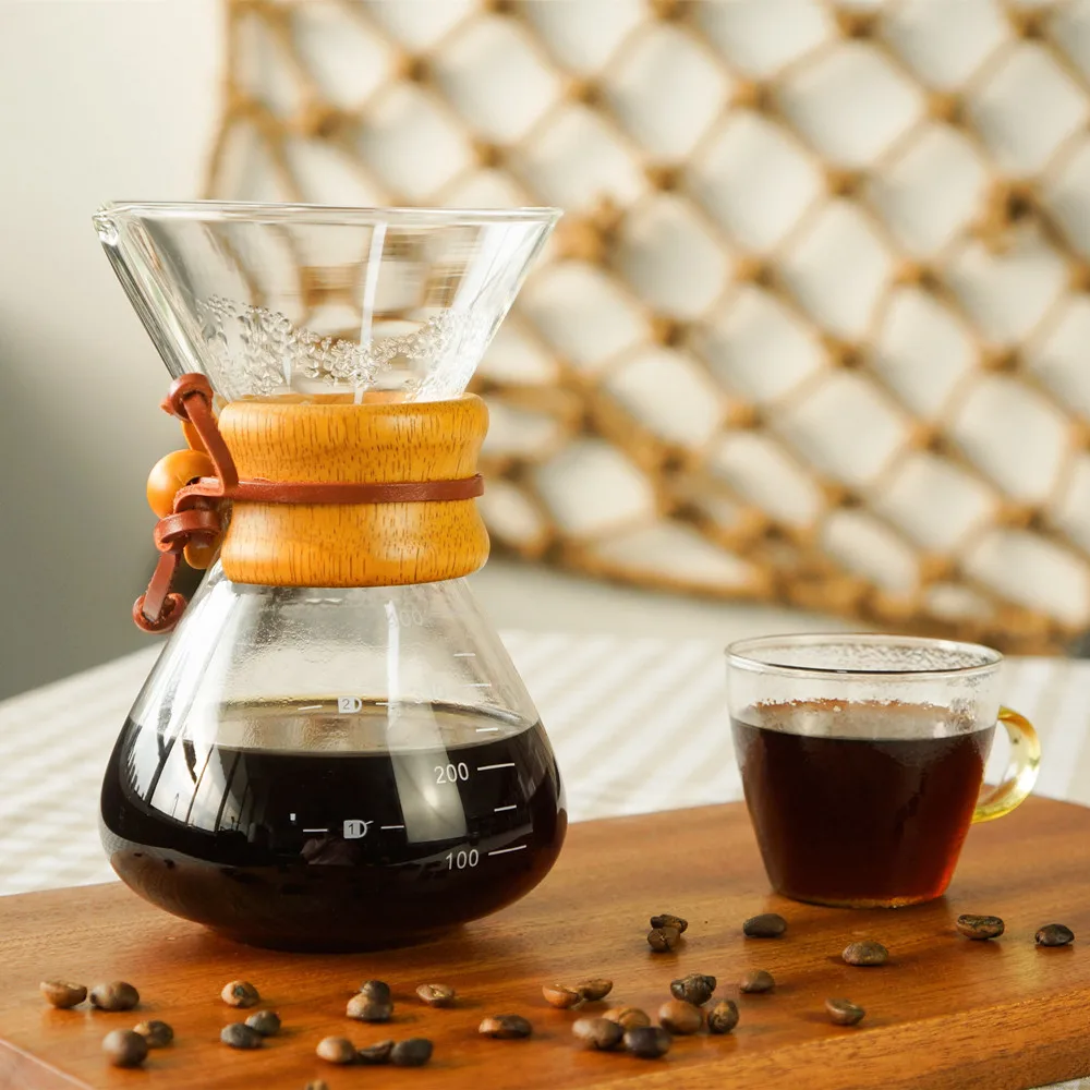 400ML-Glass-Coffee-Drip-Brew-Pot-with-Coffee-Filter-Heat-Resistant ...