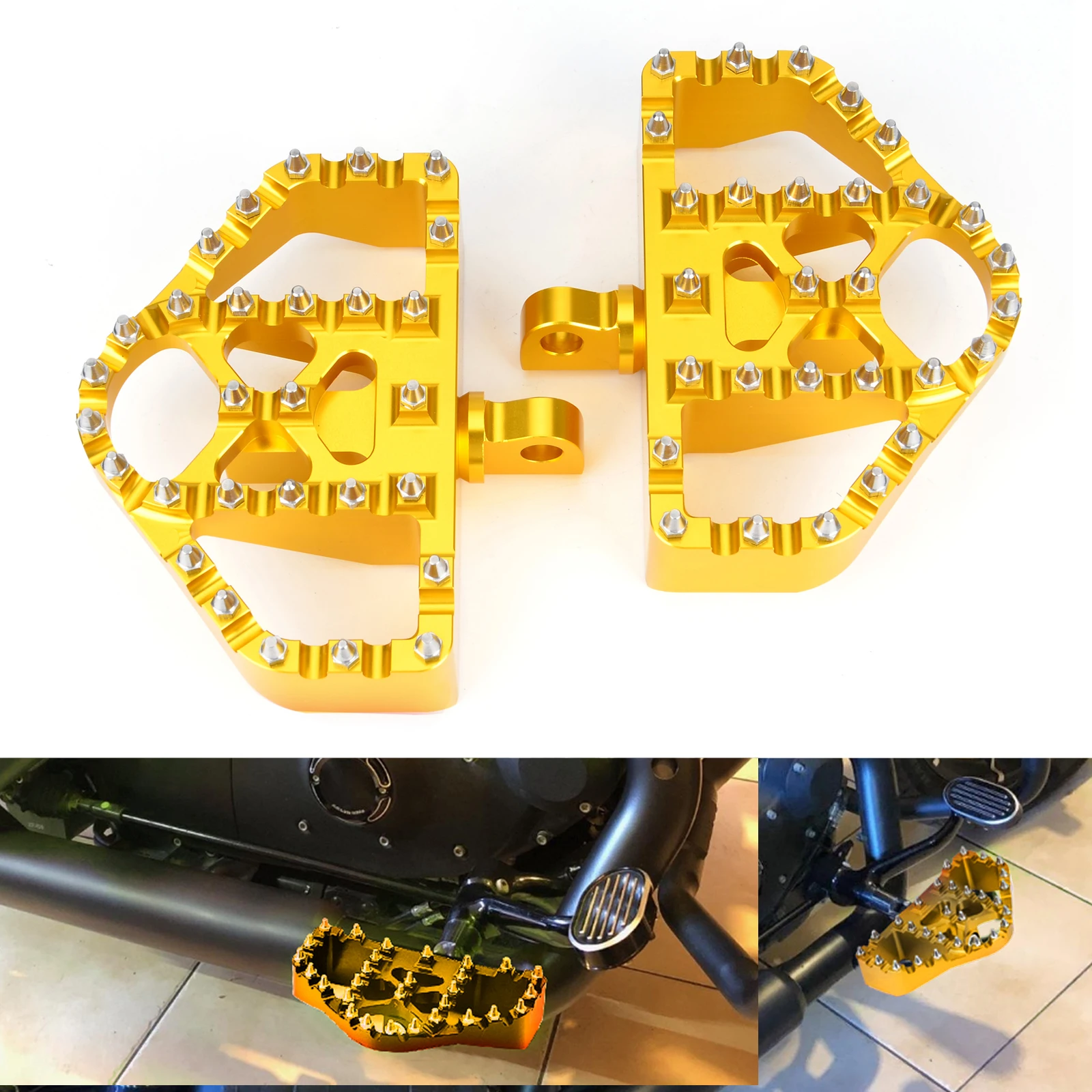 Motorcycle-Parts-MX-360-Roati-Foot-Pegs-Footrest-Pedal-CNC-Cut-Front ...