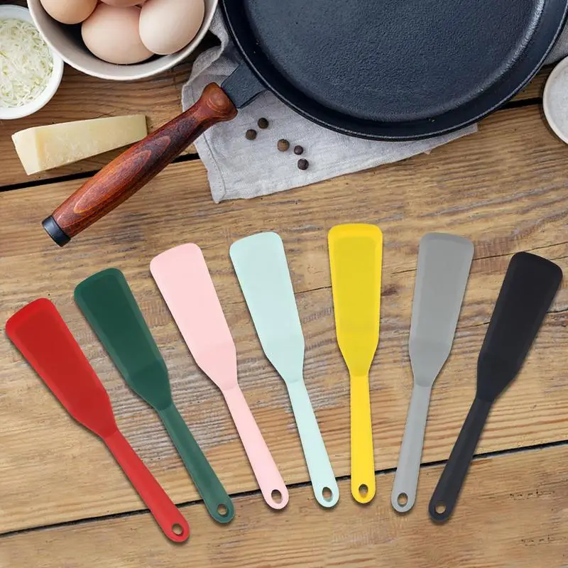 Silicone Frying Spatula Non-stick Frying Fish Spatula Dense Pancake ...