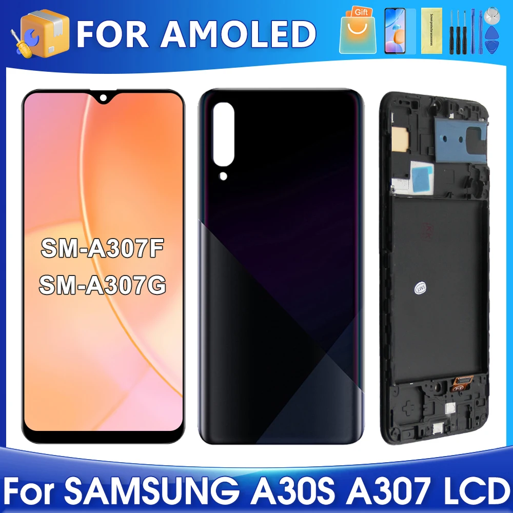 6-4-A30S-For-Samsung-For-AMOLED-A307F-A307FN-A307G-A307GN-A307GT-LCD ...