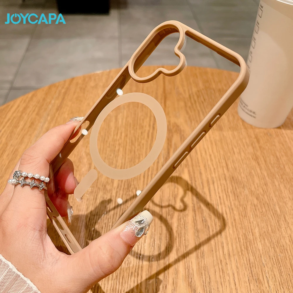 Clear-Magnetic-Wireless-Charging-Case-For-iPhone-16-15-14-12-11-13-Pro ...