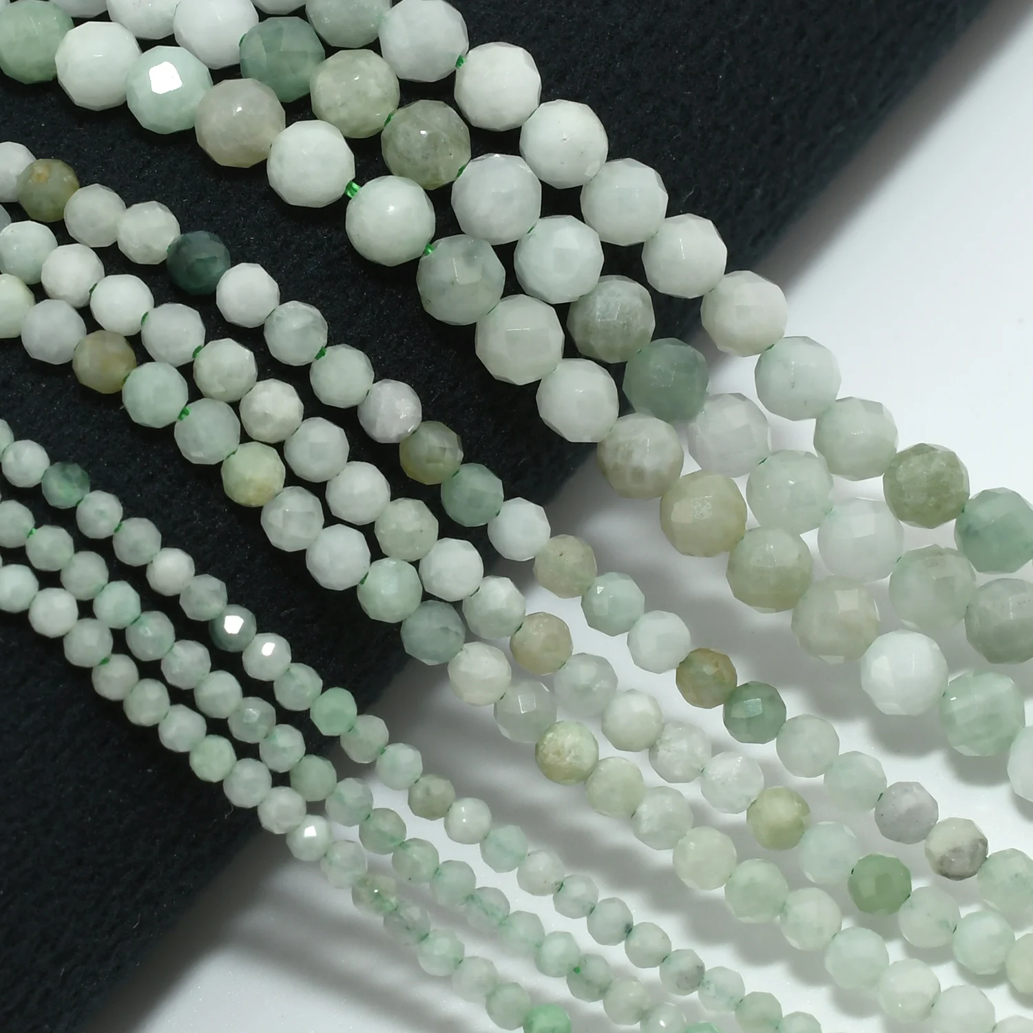 Natural Burma Jade / Jadeite Faceted Round Beads 2mm,3mm,4mm ...