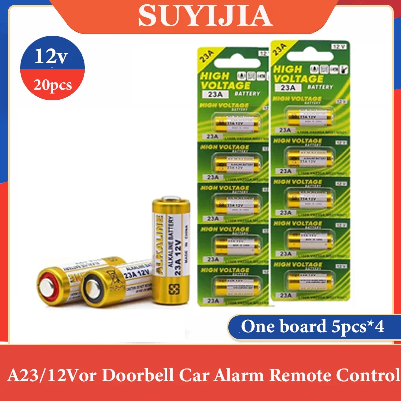 New-20PCS12V-Alkaline-Battery-A23-23A-23GA-A23S-E23A-EL12-MN21-MS21 ...