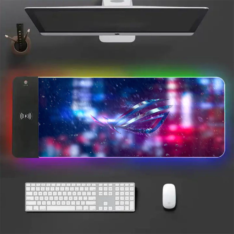 Rgb Mouse Pad Gaming Led Mousepad Rgb Gamer Chair Rog Smiled Mat ...