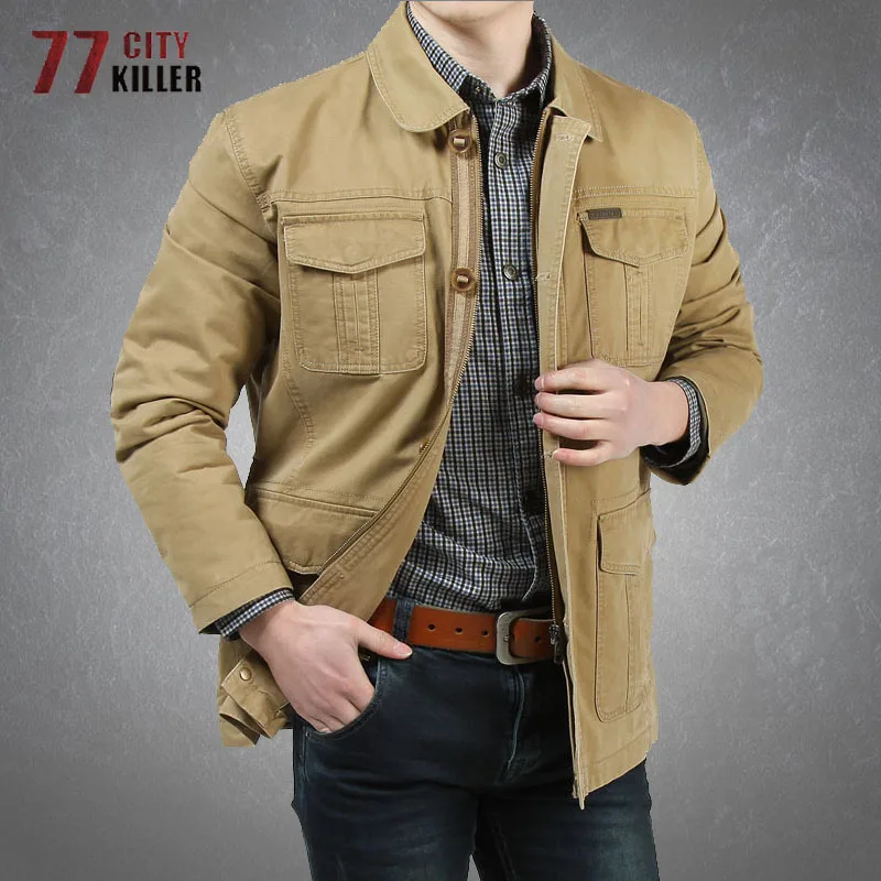 Men-s-Cargo-Jackets-Spring-Autumn-Multiple-Pockets-Solid-Color-Thin ...