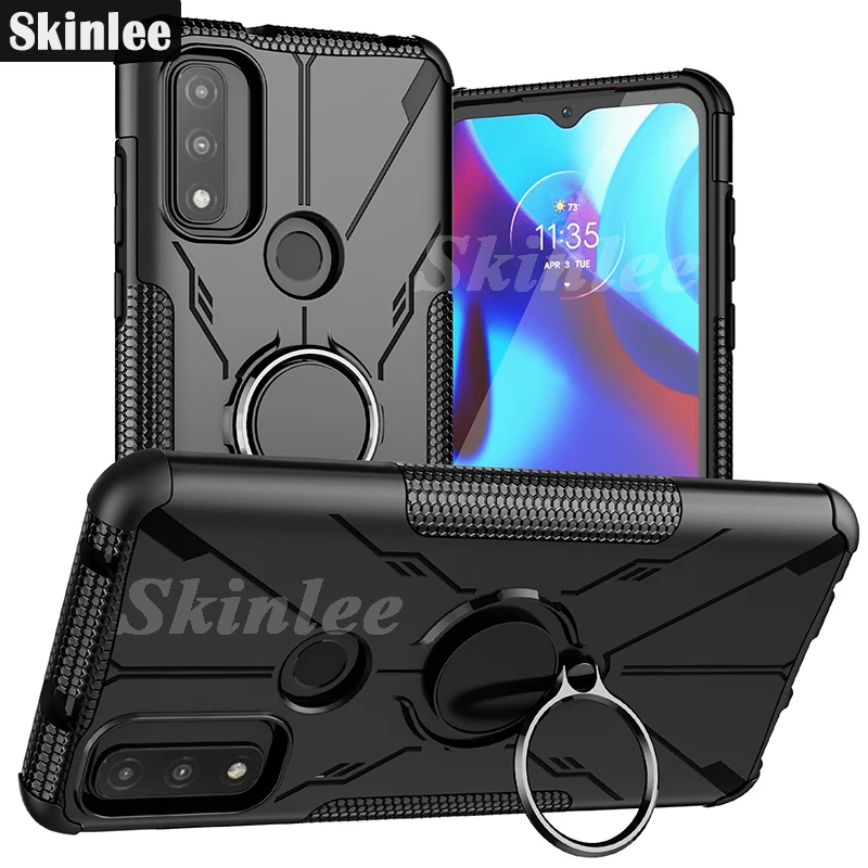 Skinlee Phone Cover For Motorola G Pure 2021 Shockproof Armor Case ...