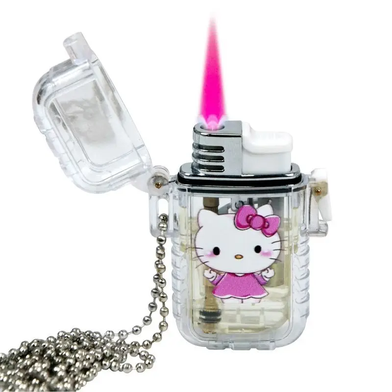 Olá kitty waterproof destacável kulome isqueiro à prova dwaterproof ...