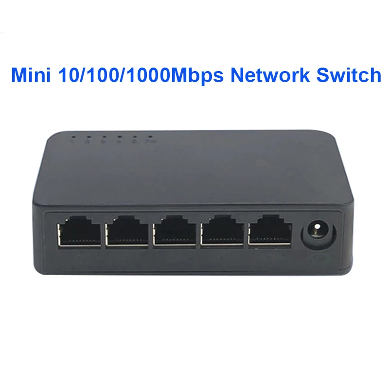 Gigabit interruptor de rede mini desktop 5 portas switch ethernet ...