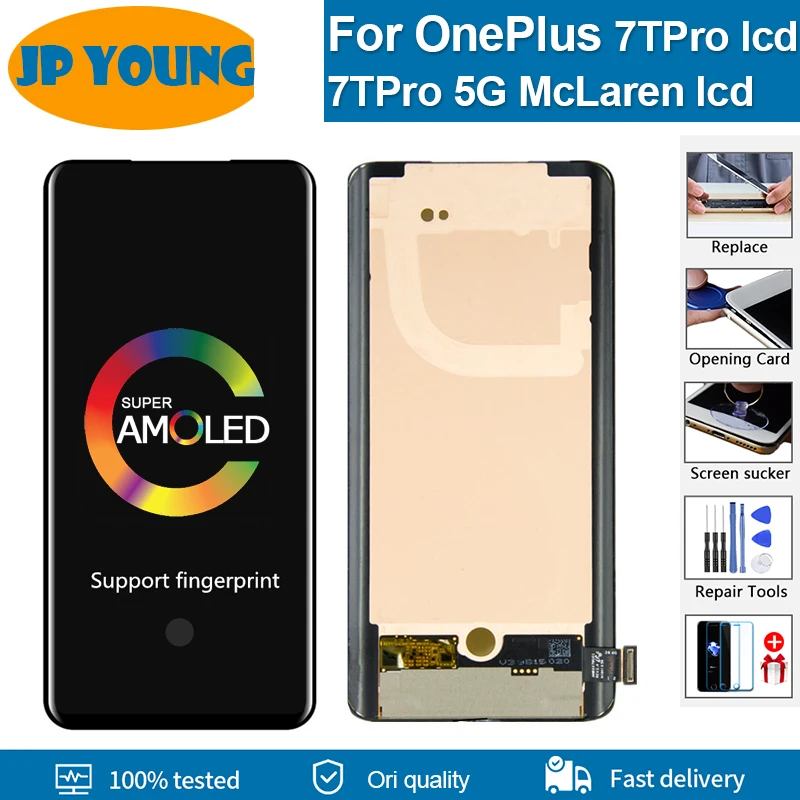 6.67'' Original For OnePlus 7T Pro LCD Display Touch Screen Digitizer Assembly Replacement Parts ...