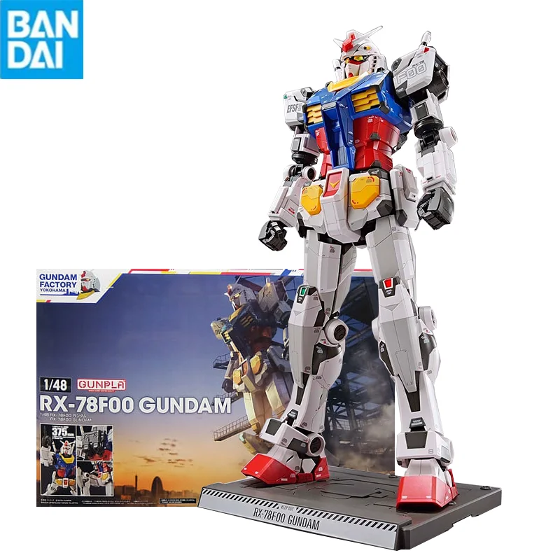 Bandai Gundam Factory Gunpla Rx 78F00 Modelo de Montagem Mega Size ...