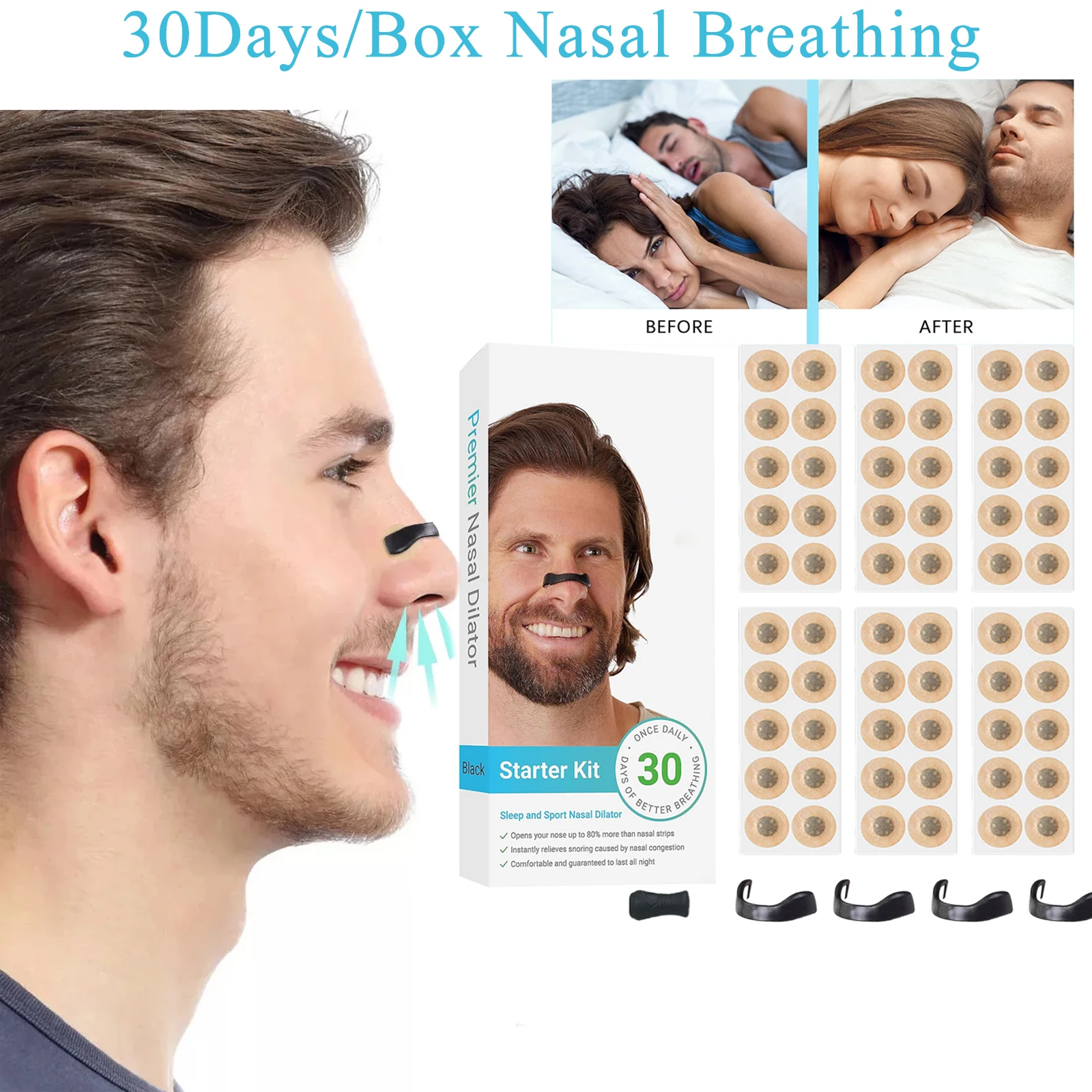 Magnetic Nasal Strip Nasal Breathing Dilator Kit: Real-World ...