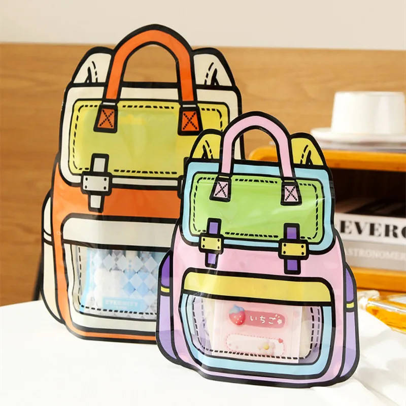 10PCS-100PCS-Plastic-Cartoon-Portable-Ziplock-Bag-Kindergarten-Child ...