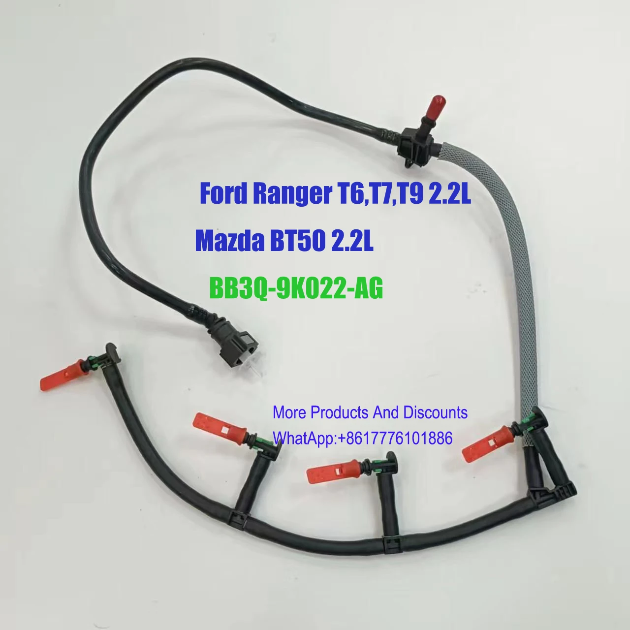 BB3Q-9K022-AG-Diesel-Fuel-Injection-Pipe-For-Ford-Ranger-T6-Mazda-BT50 ...