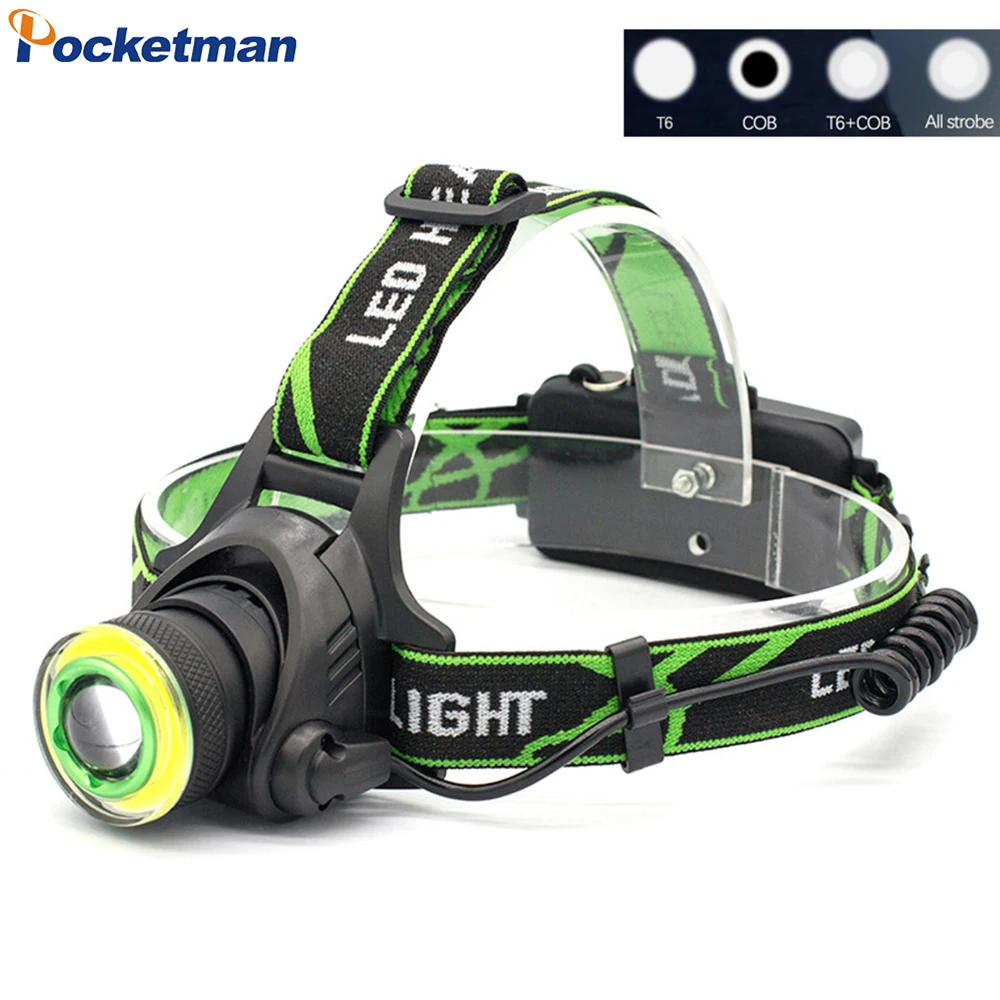 Powerful-LED-COB-Headlamp-Zoomable-Headlight-Outdoor-Waterproof-Head ...