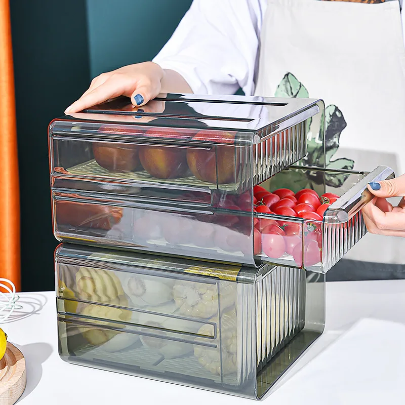 New-multifunctional-drawer-refrigerator-storage-box-food-grade ...