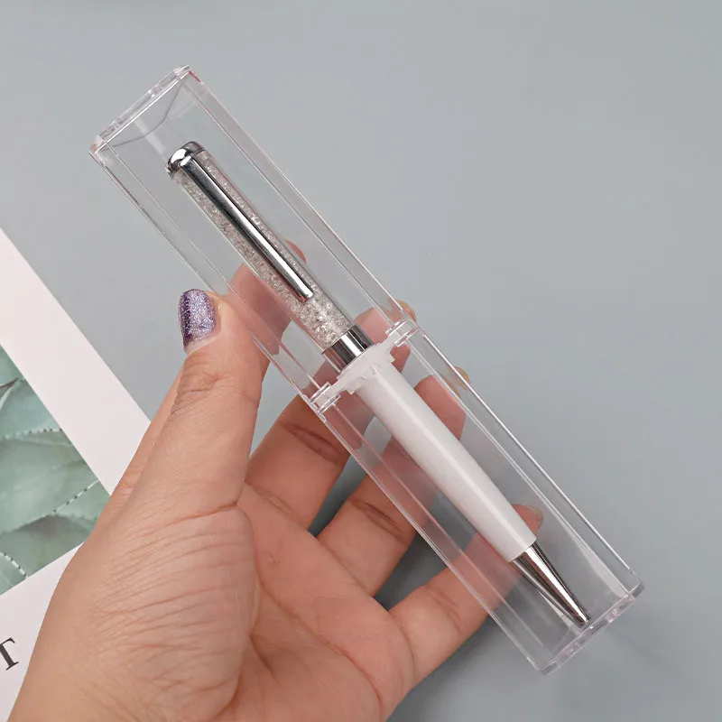 1pcs Fashion Plastic Transparent Triangle Pen Case Creative Simple ...