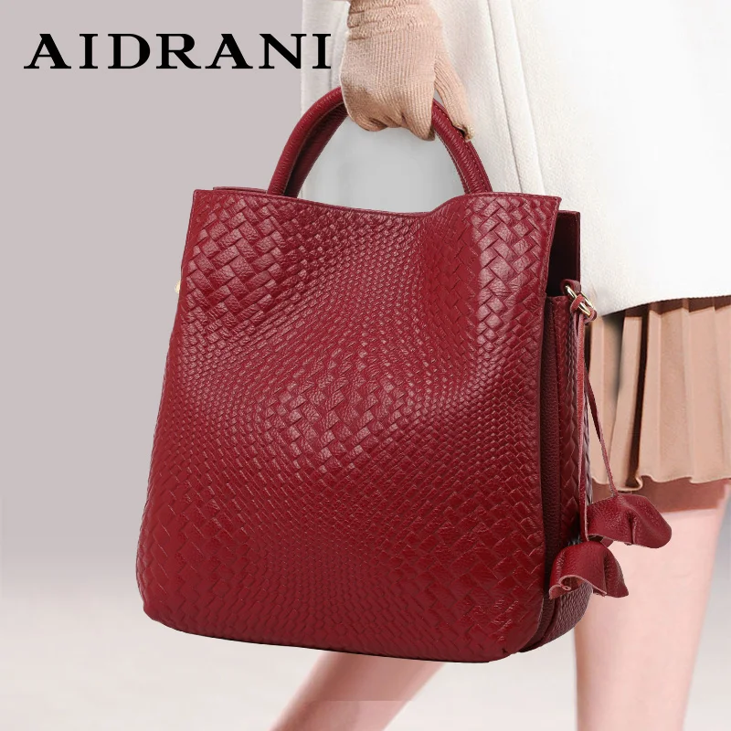 Aidrani Genuine leather fashion women's handbag large capacity luxury ...