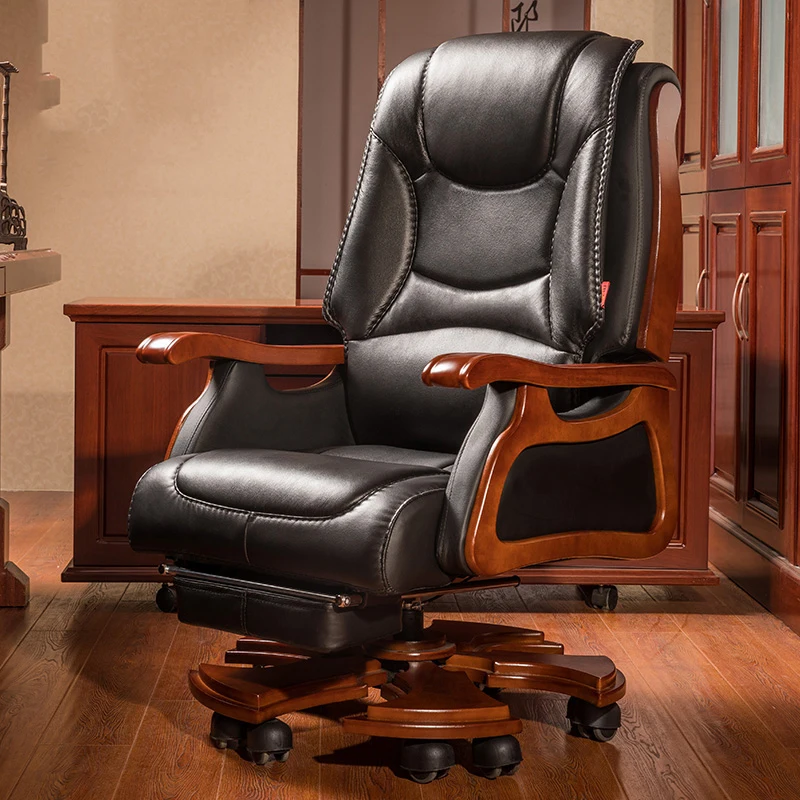 Recliner-Computer-Office-Chairs-Study-Gaming-Ergonomic-Nordic-Leather ...