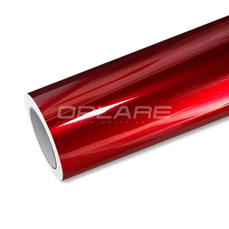 Highest quality glossy metallic Midnight Cherry vinyl wrap Cherry red ...