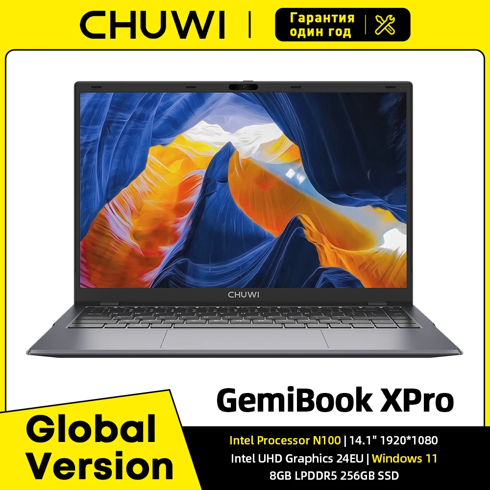CHUWI GemiBook XPro Laptop 14.1-inch Intel N100 Graphics 600 GPU 8GB ...