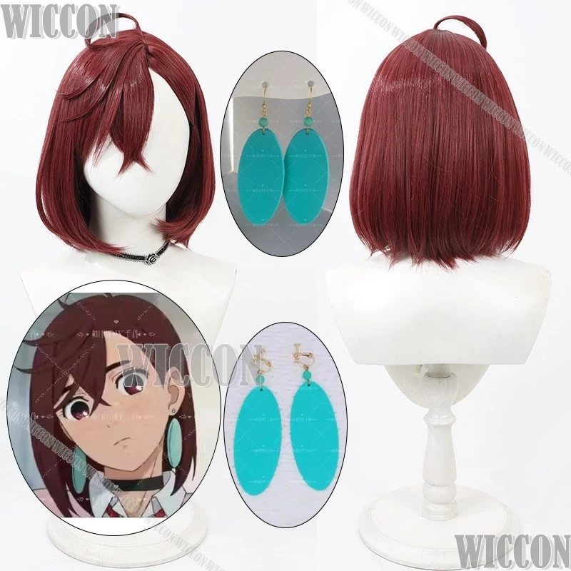 Ayase-Momo-Anime-DAN-DA-DAN-Cosplay-Prop-peluca-marr-n-pendientes ...