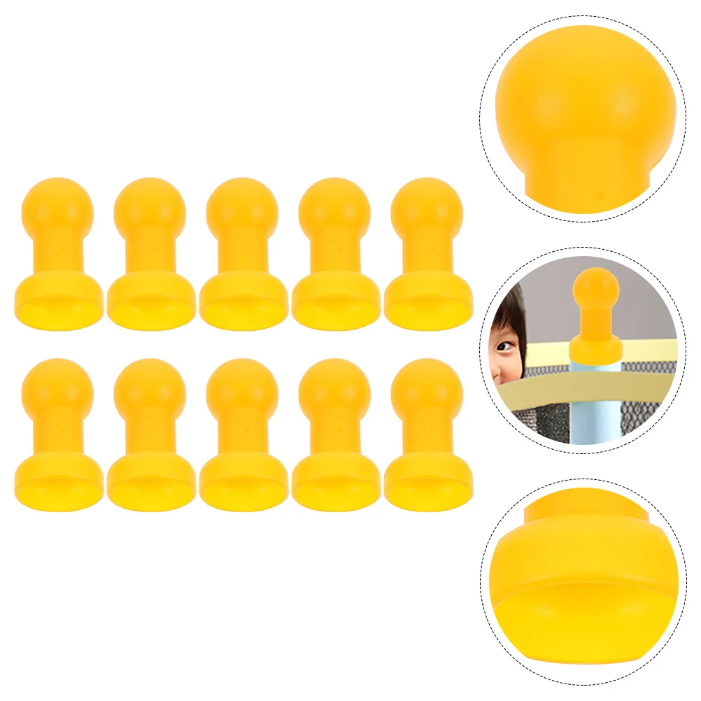 10Pcs Trampoline Pole Caps Capsnet Post Tops Safety Net Universal Cap ...
